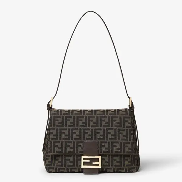 Fendi Flap 26325 Ff Zucca Jacquard Fabric Bag